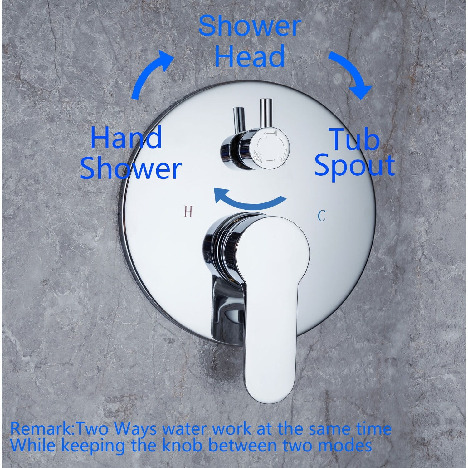 Kaiping Zug Sanitary Rainlex Wall Mounted Three Function Shower System