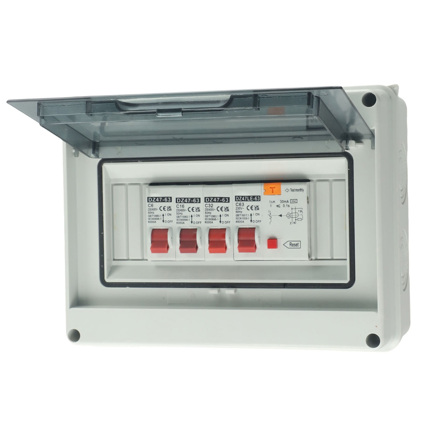 KAIRUITE 3 Way Garage Shed Camper Van Caravan Consumer Unit Fuse Box ...
