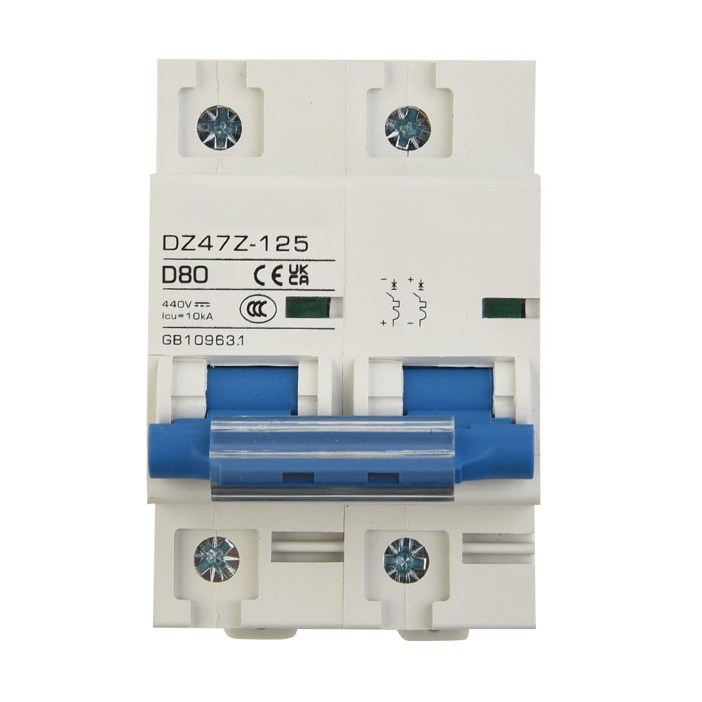 KAIRUITE DC Circuit Breaker 440V 2 Pole Dual MCB Type C Solar Circuit ...