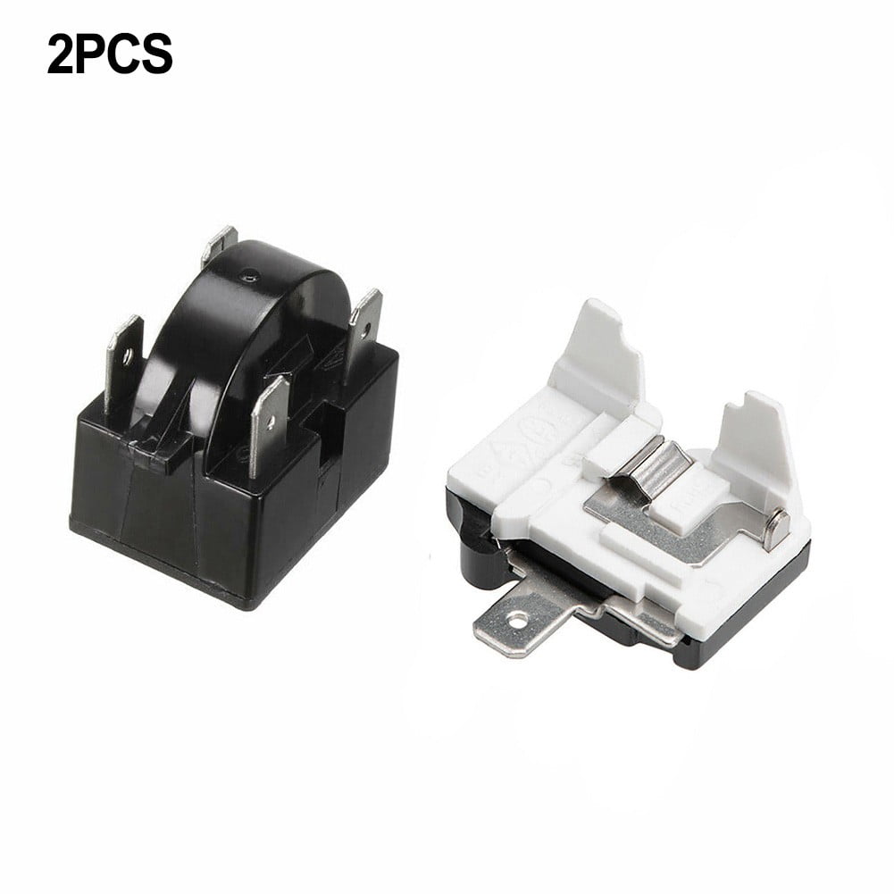 KAIRUITE Refrigerator PTC Starter Relay Replacement 2 Pins Compressor ...