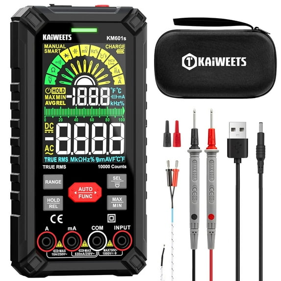 KAIWEETS Digital Multimeter 10000 Counts TRMS Auto Ranging ...