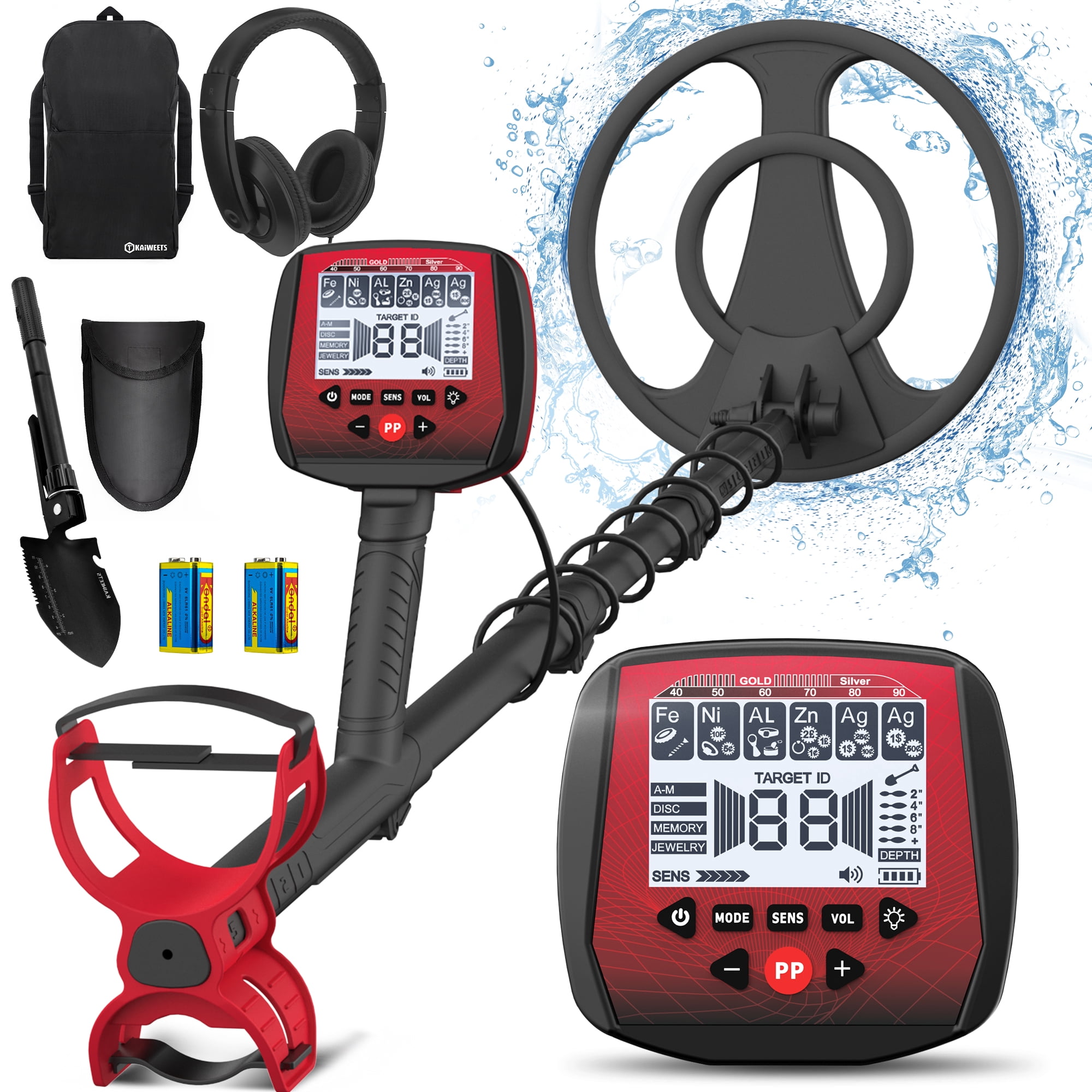 KAIWEETS Professional Metal Detector, 2026 New Model, 5 High-Precision ...