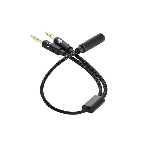 KAIXUDA USA 2-in-1 PC Headset Adapter Cable, 3.5mm Female to Dual 3.5mm ...