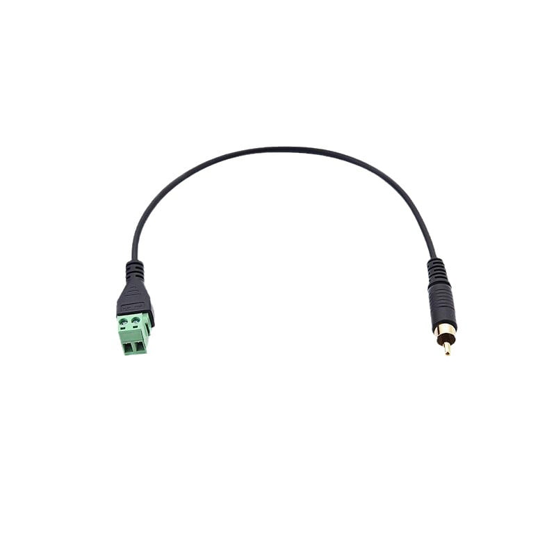 KAIXUDA USA Gold-Plated RCA Male to Green AV Screw Terminal Adapter ...