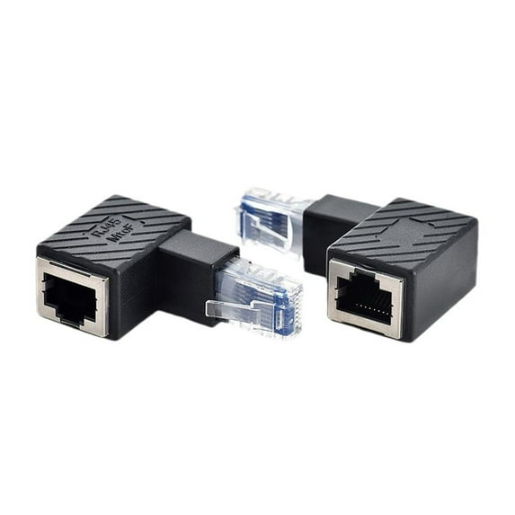KAIXUDA USA RJ45 90-Degree Angled Ethernet Connector Adapter, Male to ...
