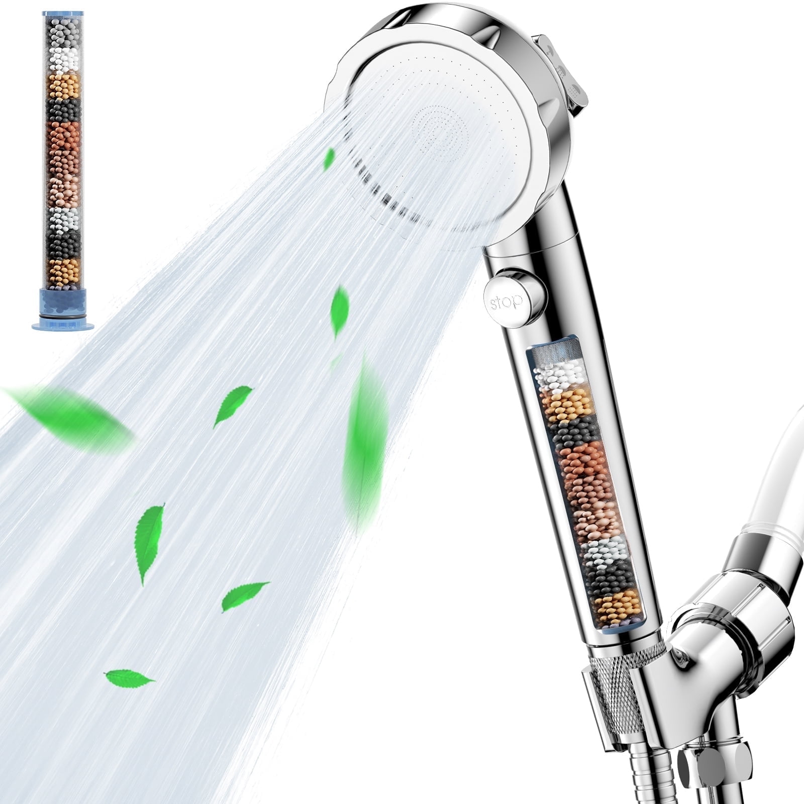 KAIYING Handheld Shower Head with Filtration, High Pressure Mineral ...