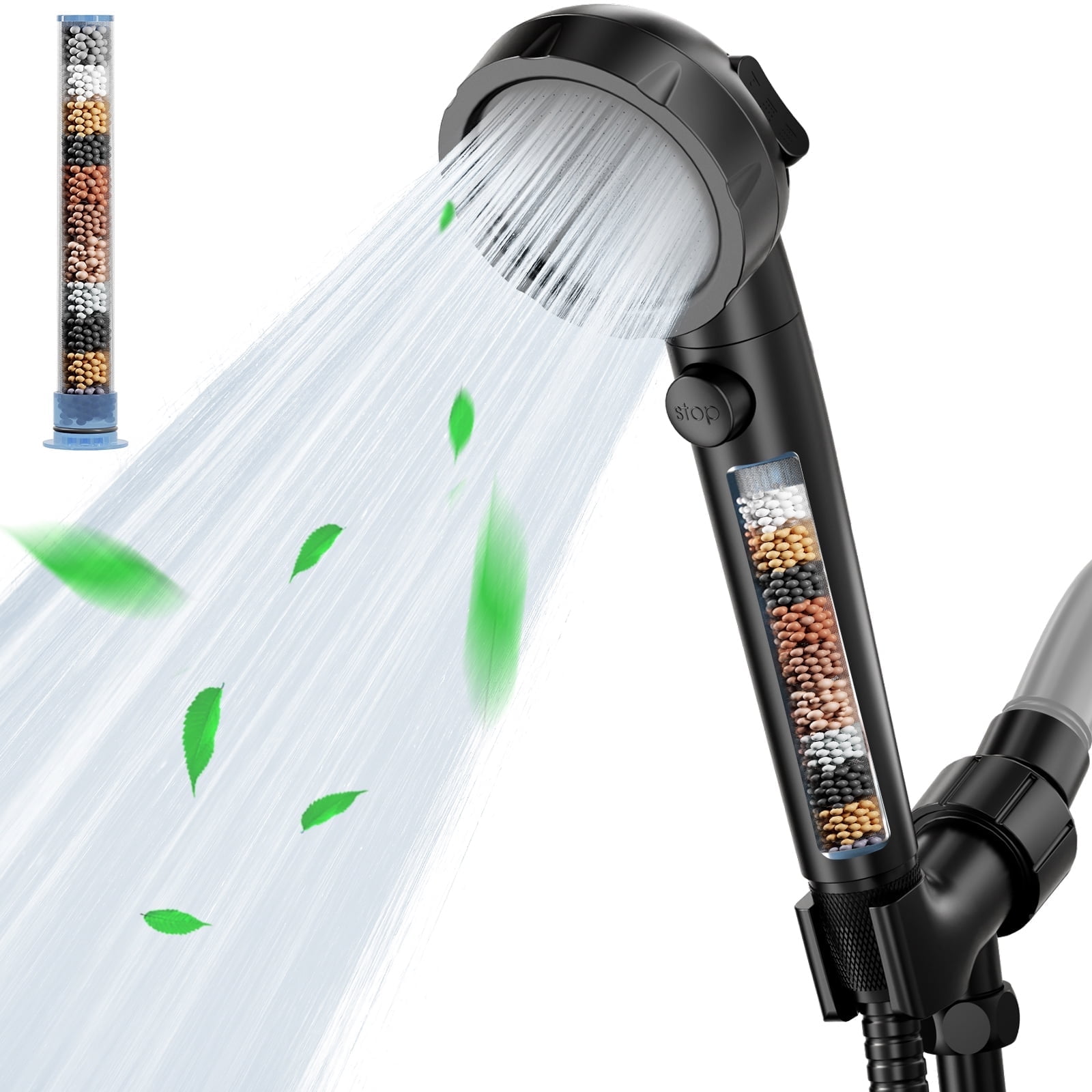 KAIYING Handheld Shower Head with Filters, High Pressure Mineral Shower ...