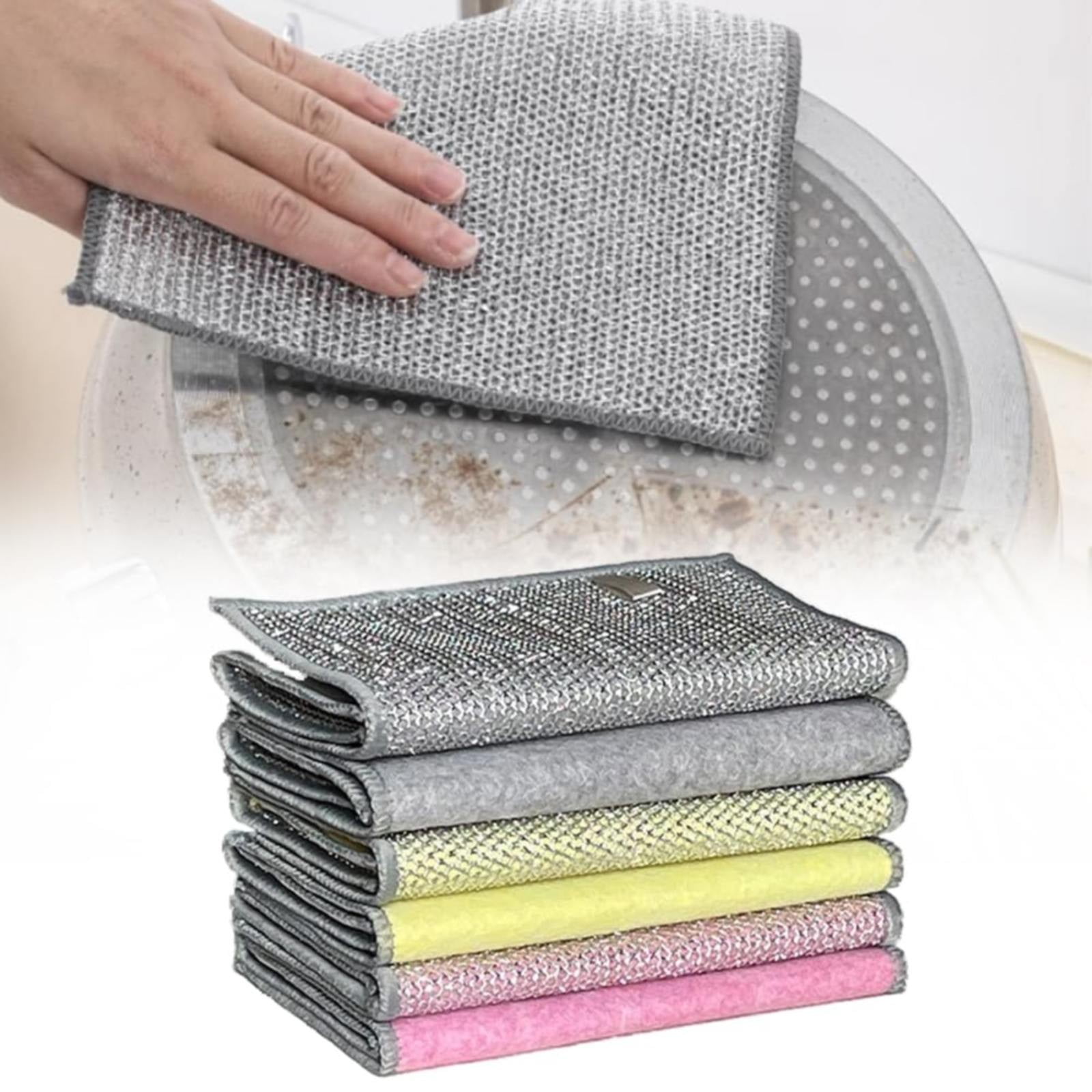 KAJHDGH Multipurpose Wire Dishwashing Rags 2024 Upgraded Double Layer ...