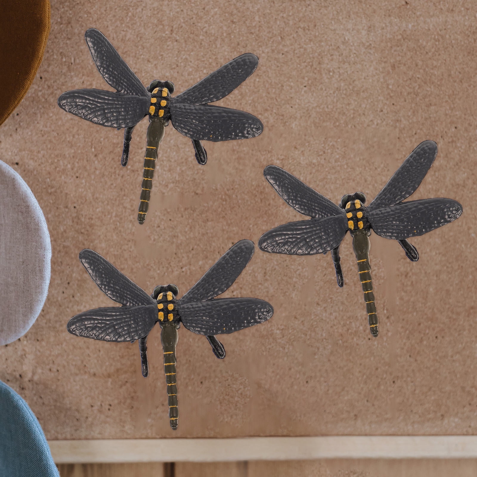 KAJNBN 1 Piece Garden Ornament Dragonfly Shape PVC Material for Patio ...