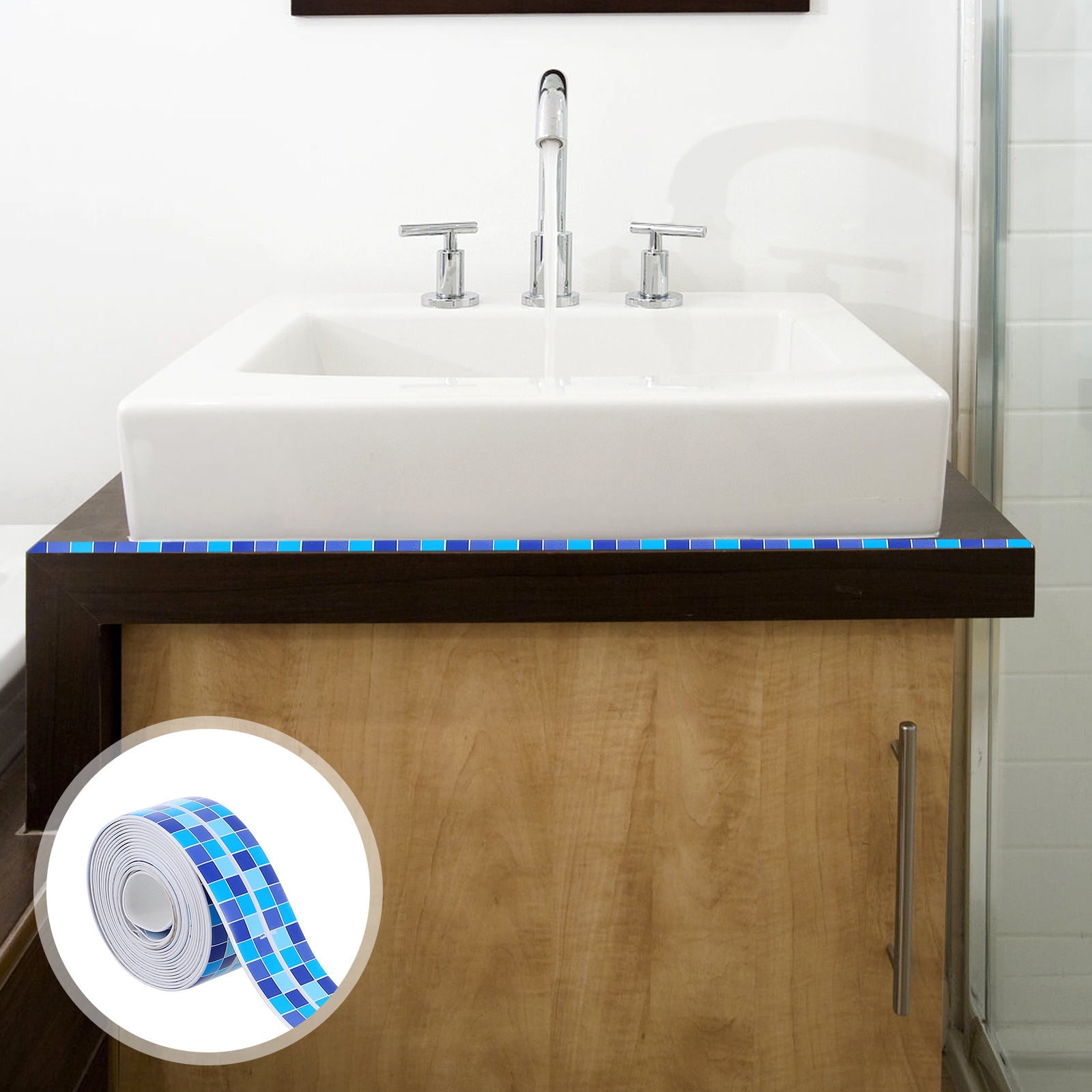 KAJNBN 1 Roll Adhesive Tape for Wall Corner Bathroom Makeover 90 Degree ...