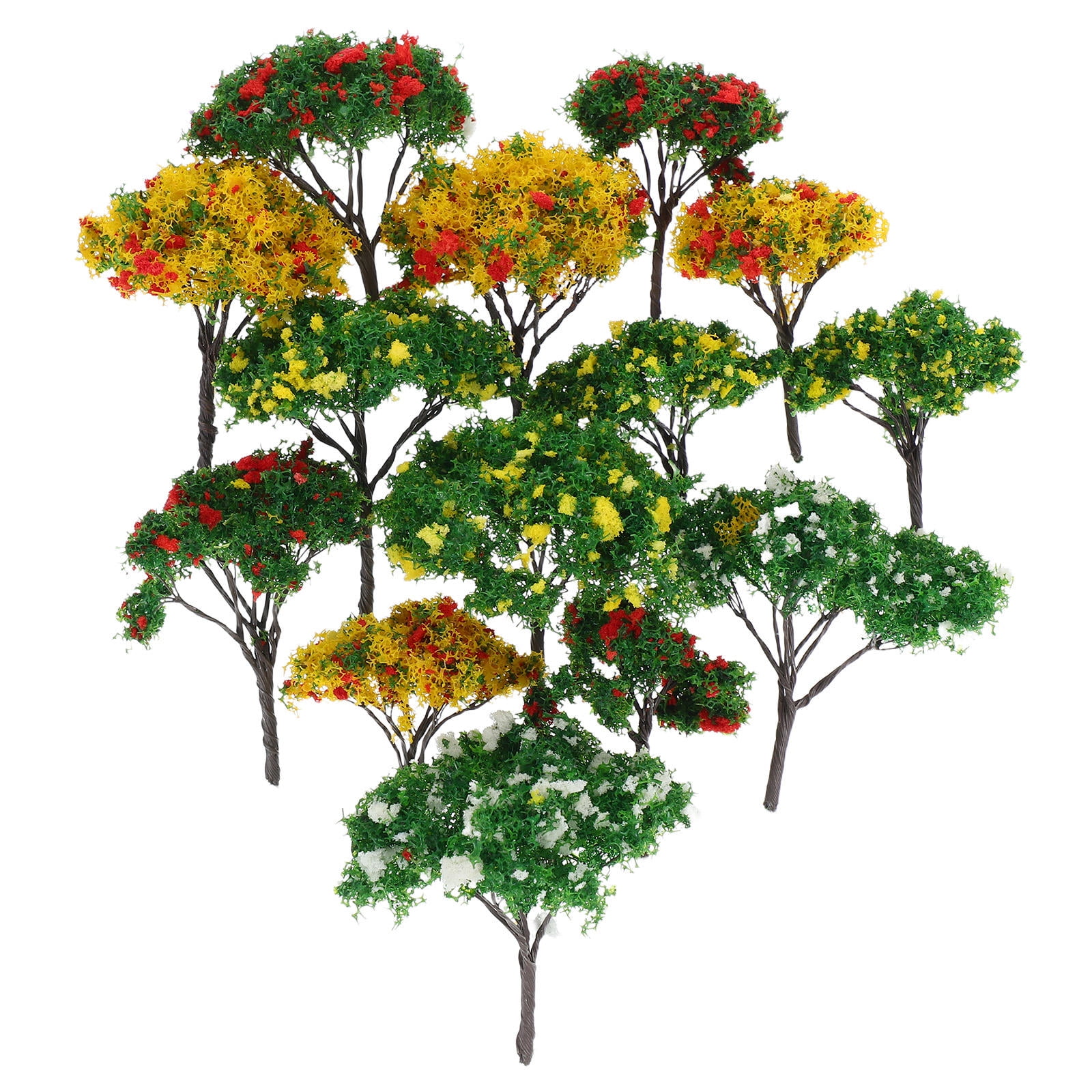 KAJNBN 1 Set 14 Pcs Model Trees for Railway Tree and Dioramas Easy ...