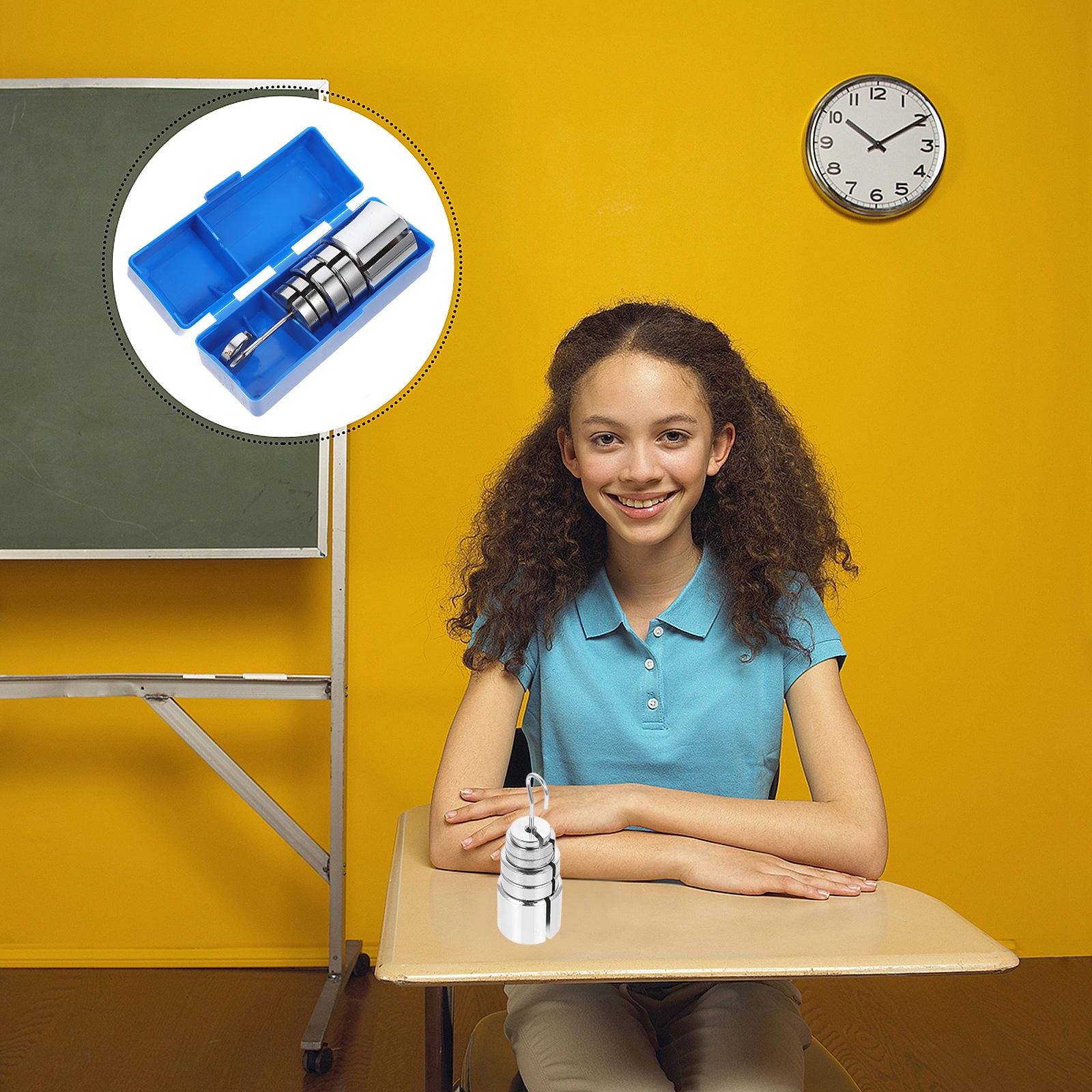 KAJNBN 1 Set Slotted Mass Set with Hook for Students Balance Testing ...