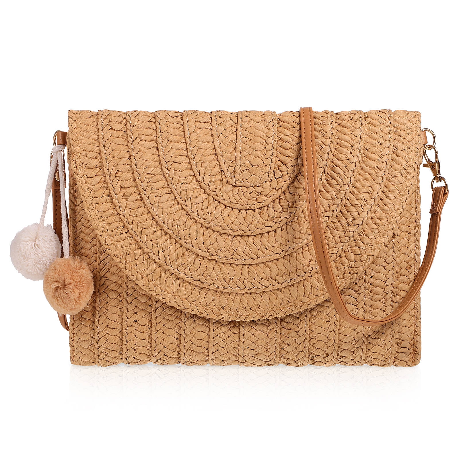 KAJNBN 1 Set Small Woven Purse in Light Brown Color for Daily Use and ...