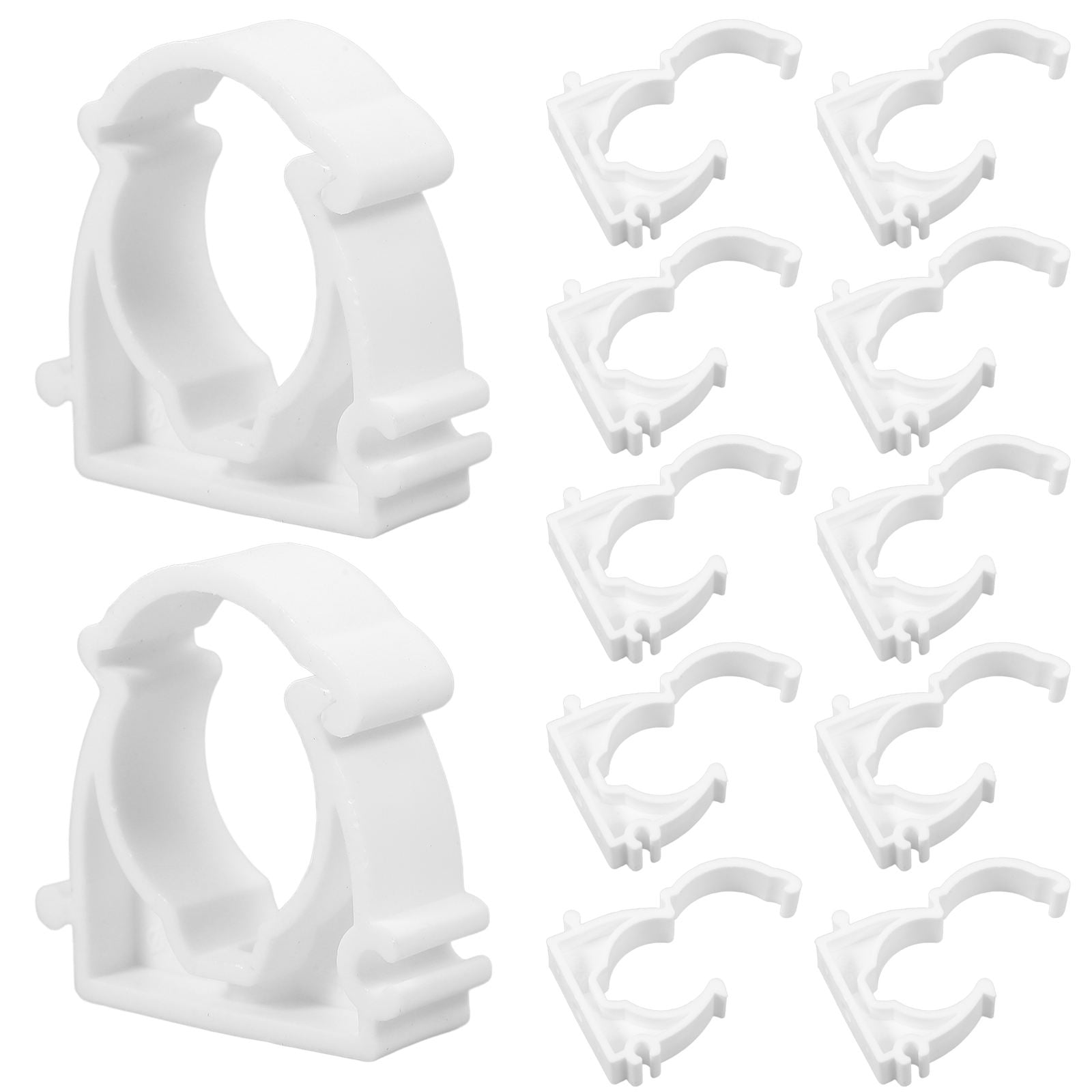 KAJNBN 100Pcs Modern White Pipe Clamps for Plumbing Projects Engineers ...