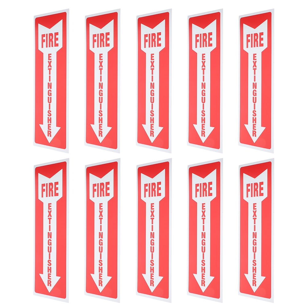 KAJNBN 10Pcs Fire Extinguisher Tags for Fire Safety in Office and ...