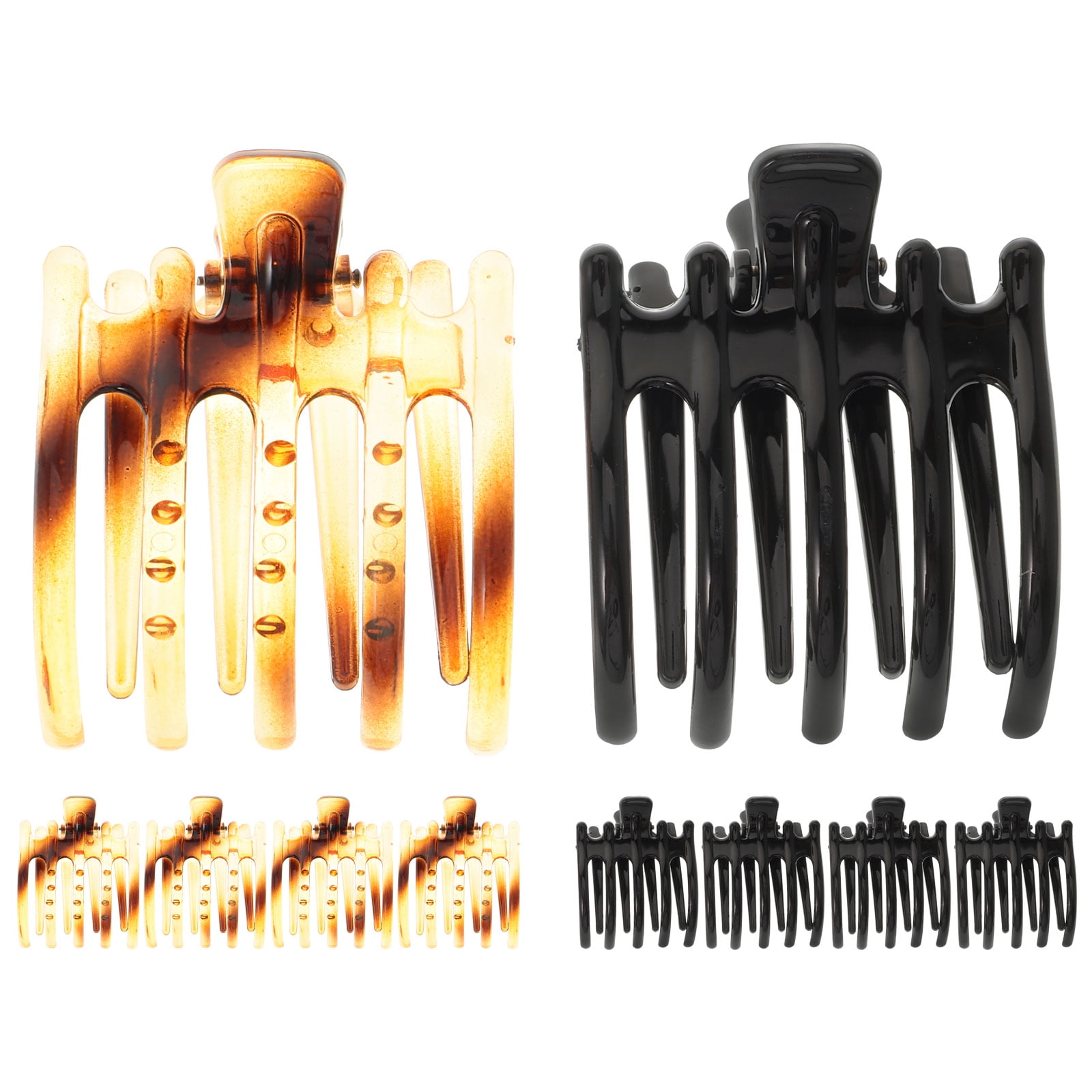 KAJNBN 10Pcs Plastic hair claw clip Assorted Color for Women Simple ...