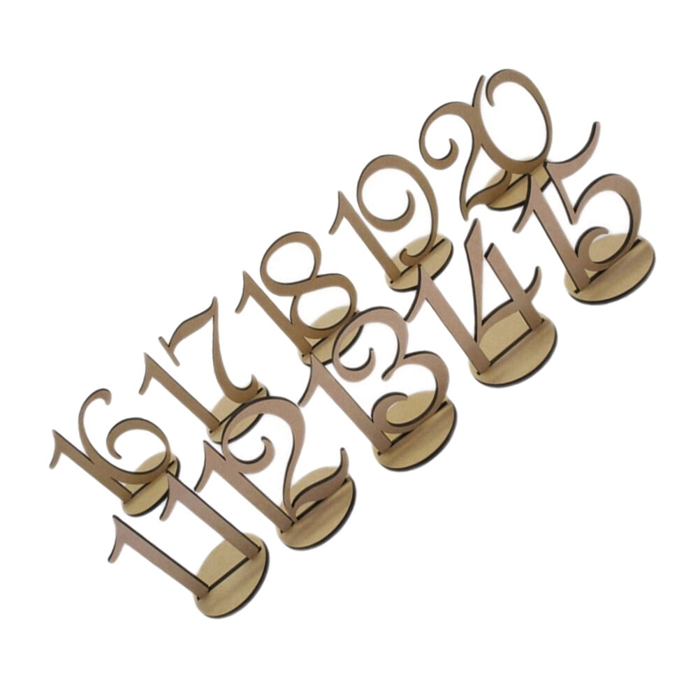 KAJNBN 10Pcs Rustic Table Numbers Sign for Weddings and Restaurants ...