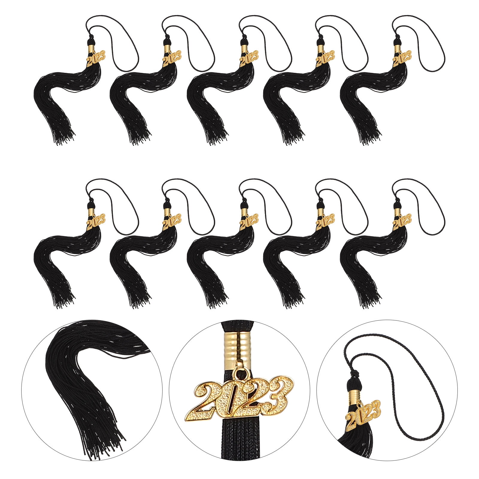 KAJNBN 10Set Graduation Cap Diy Tassel Graduation Hat Tassels for ...