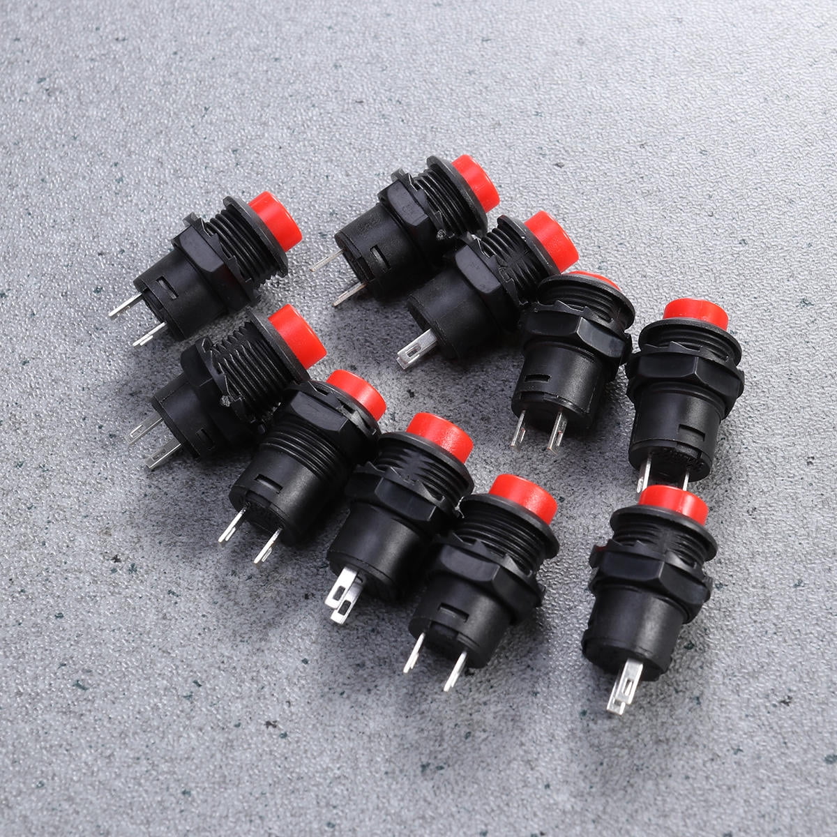 KAJNBN 10Set Spst Push Button Switch for Electrical Modifications ...