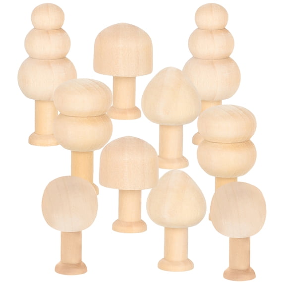 KAJNBN 15-Pcs Mini Wood Trees for Diy Graffiti and Decorating ...