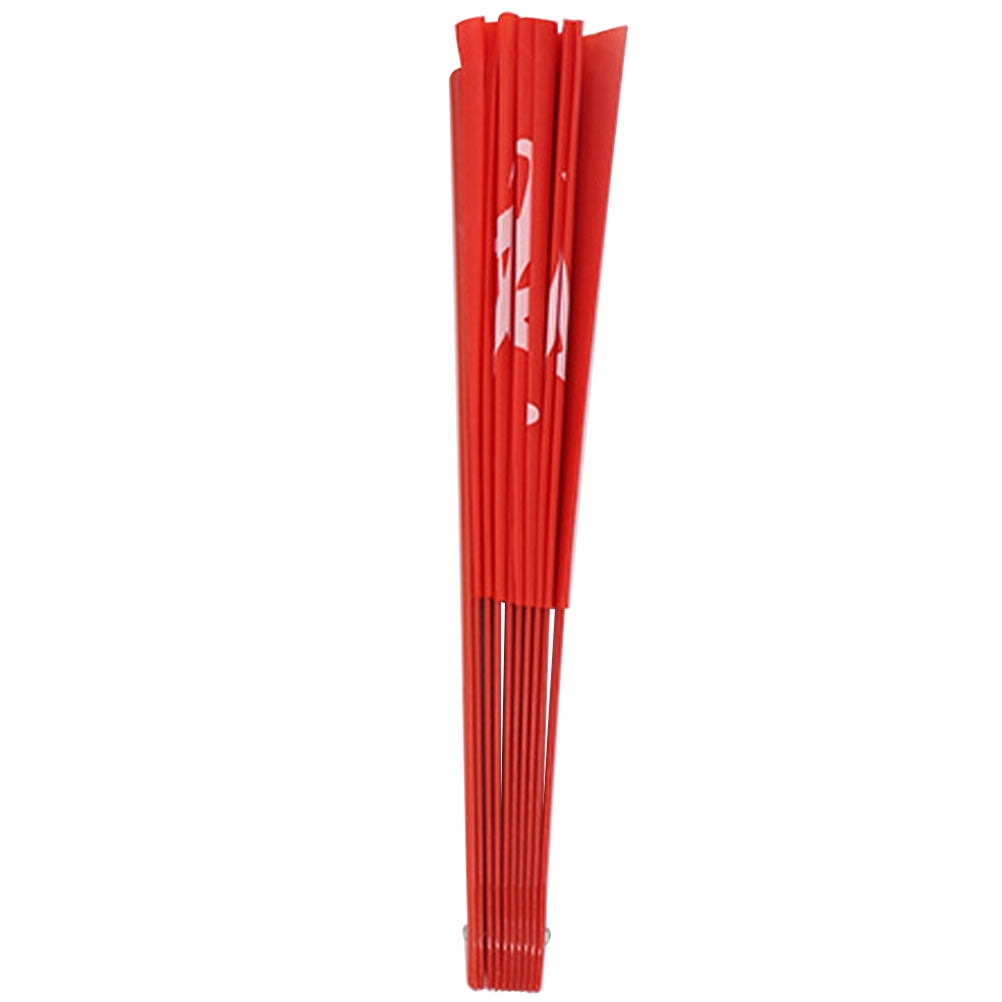 KAJNBN 1Pack Hand Held Fans in Red for Stage Performance and Parties ...