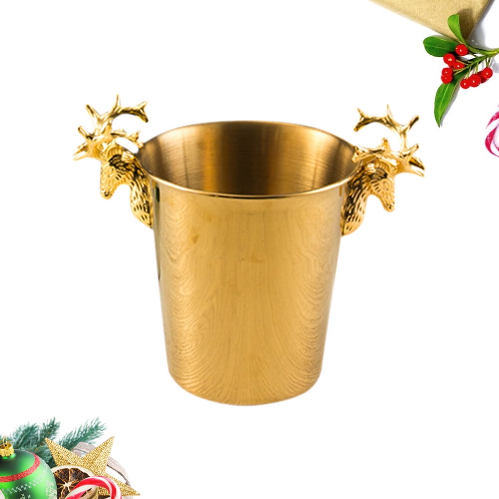 KAJNBN 1Pack Icing Bucket Deer Head Design For Cafe And Party Use Ice ...