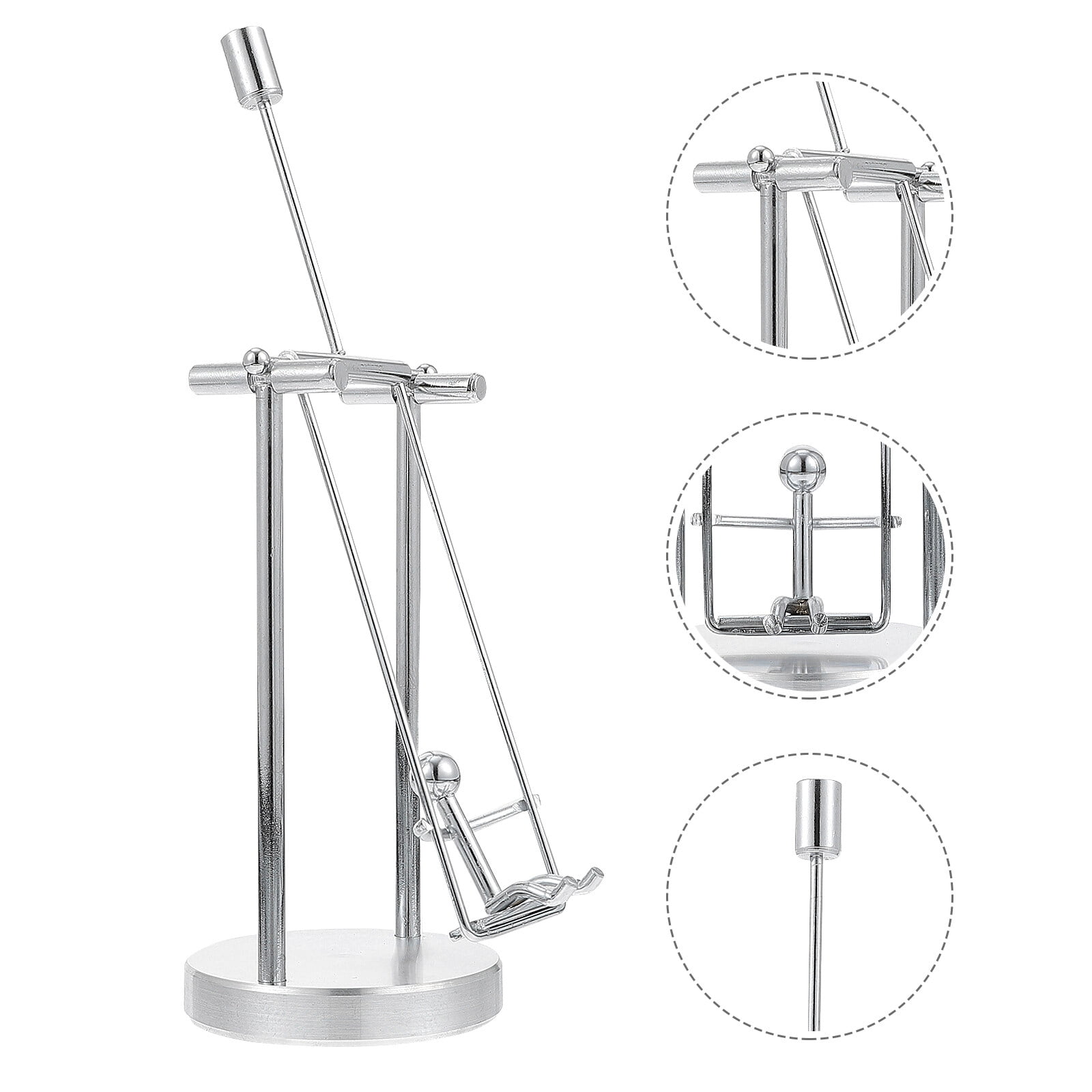 KAJNBN 1Pack Iron Tumbler Desk Decor Silver Metal Home Office Craft ...