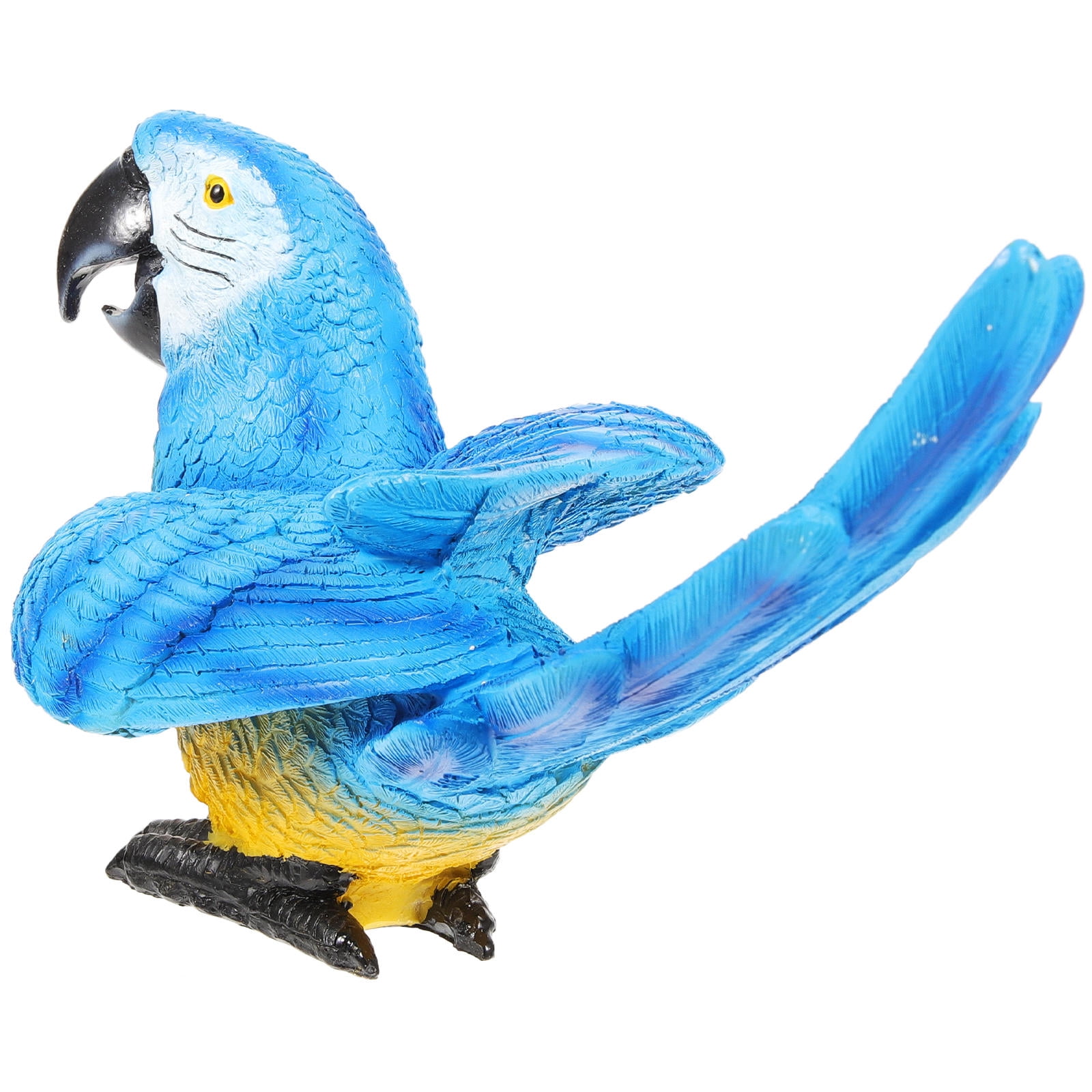 KAJNBN 1Pack Parrot Statue Resin Material Colorful Design for Plant Pot ...