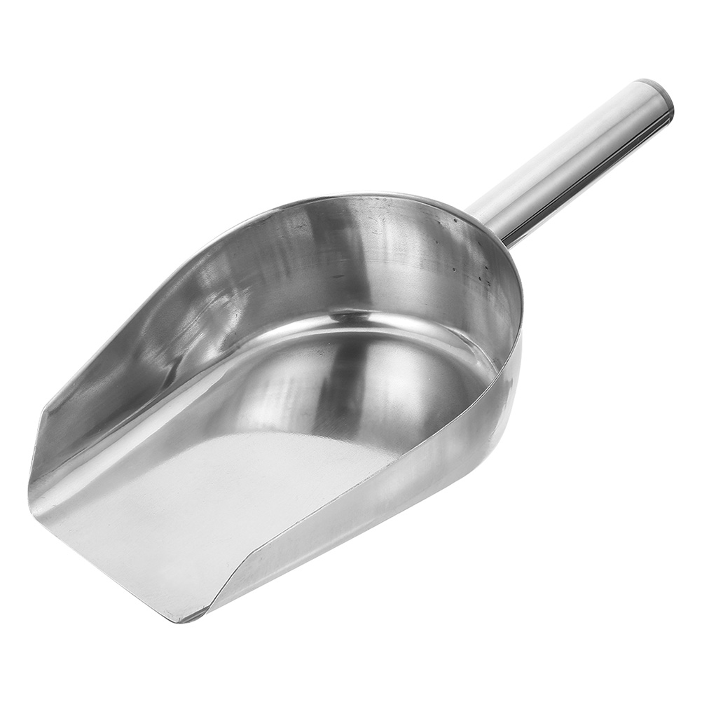 KAJNBN 1Pack Stainless Steel Scoop Food Scoop Spade Shape Silver ...