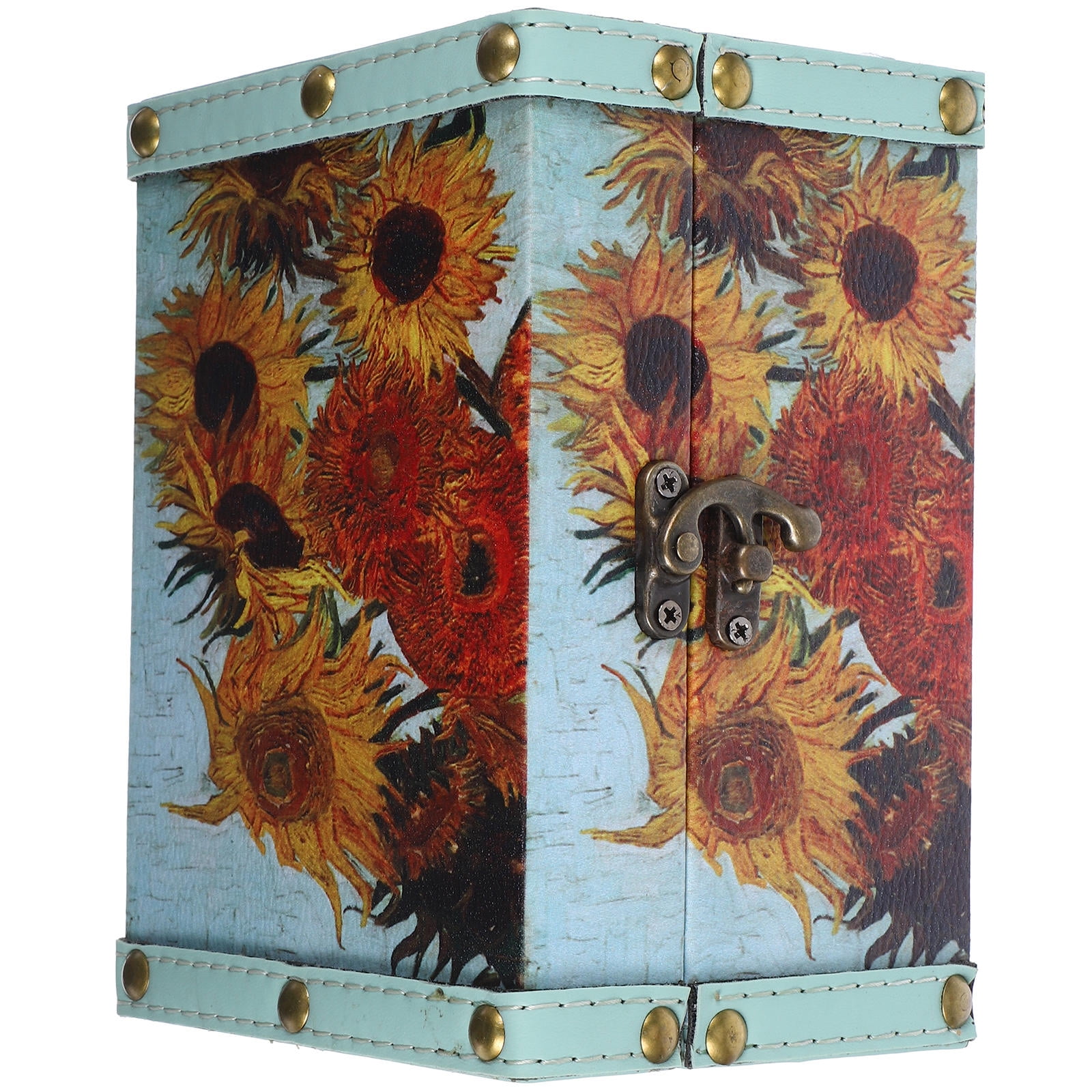 KAJNBN 1Pack Treasure Chest Box Multi Color Vintage Style for present ...
