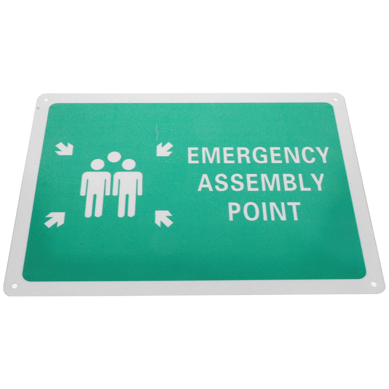 KAJNBN 1Pack Weather Resistant Aluminum Emergency Assembly Sign for and ...