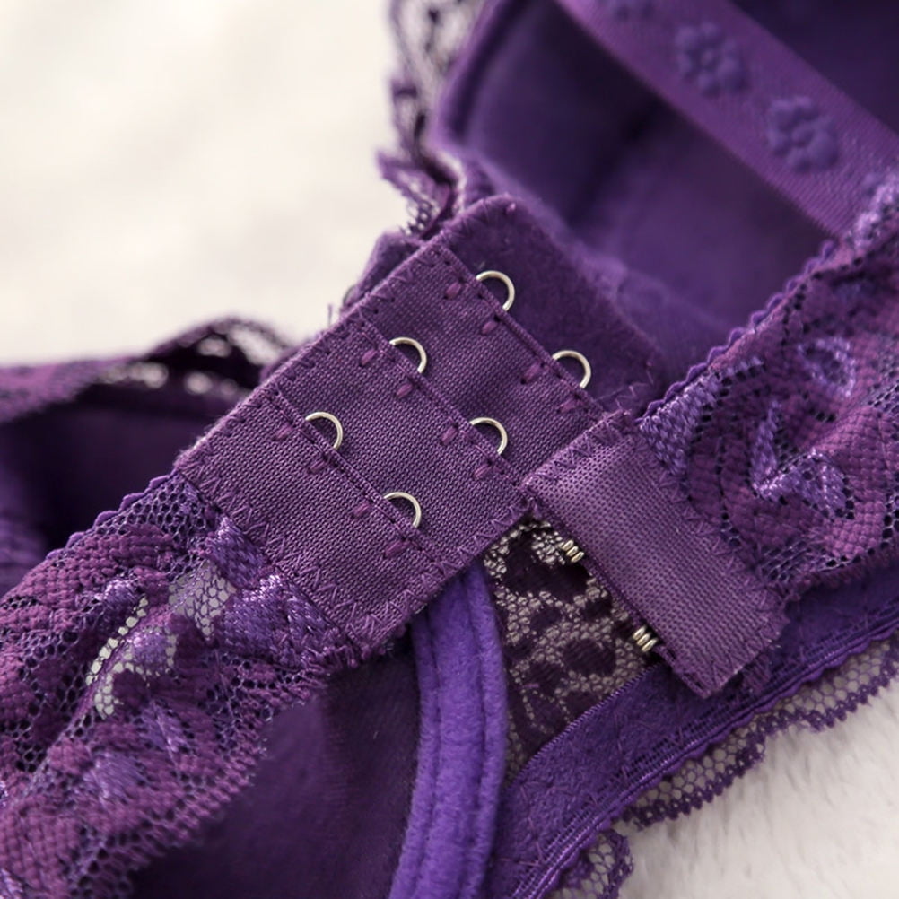 KAJNBN 1Pack Wide Strap Bras for with Ultrathin Lace Design in Red ...