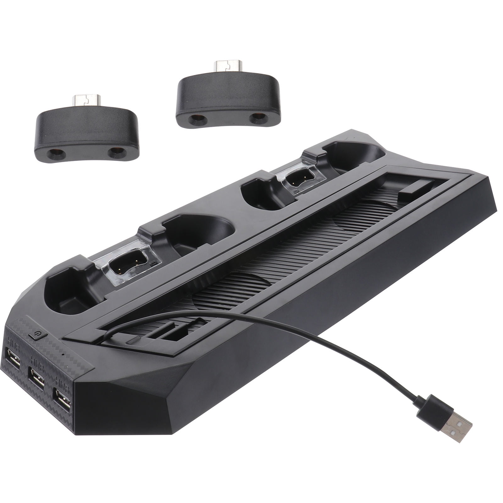 KAJNBN 1Pcs Black ABS Vertical Stand with Cooling Fan and Dual Charger ...