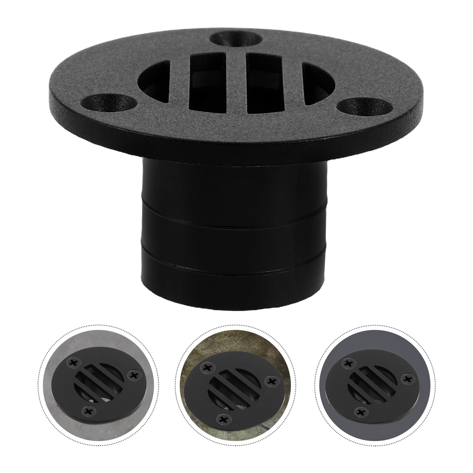 KAJNBN 1Pcs Yacht Supplies Black Nylon Boat Deck Drain for Efficient ...