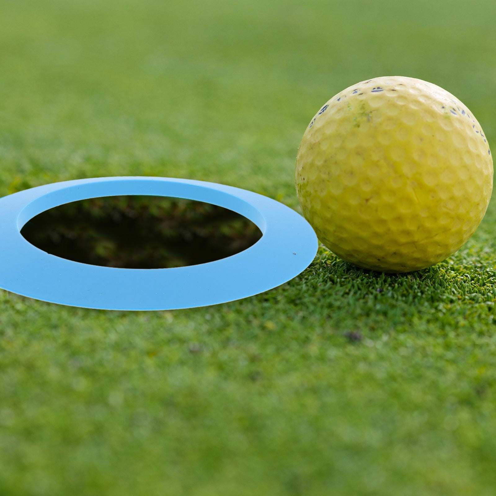 KAJNBN 1Set Blue Silicone Circular Golf Cup Ring for Portable Golf ...
