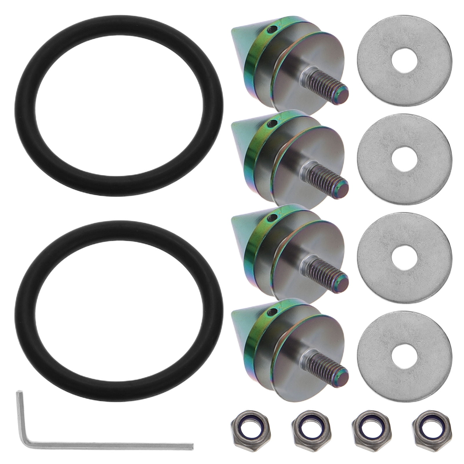 KAJNBN 1Set Bumper Screws Assorted Color Quick Release Fastener Kit Car ...