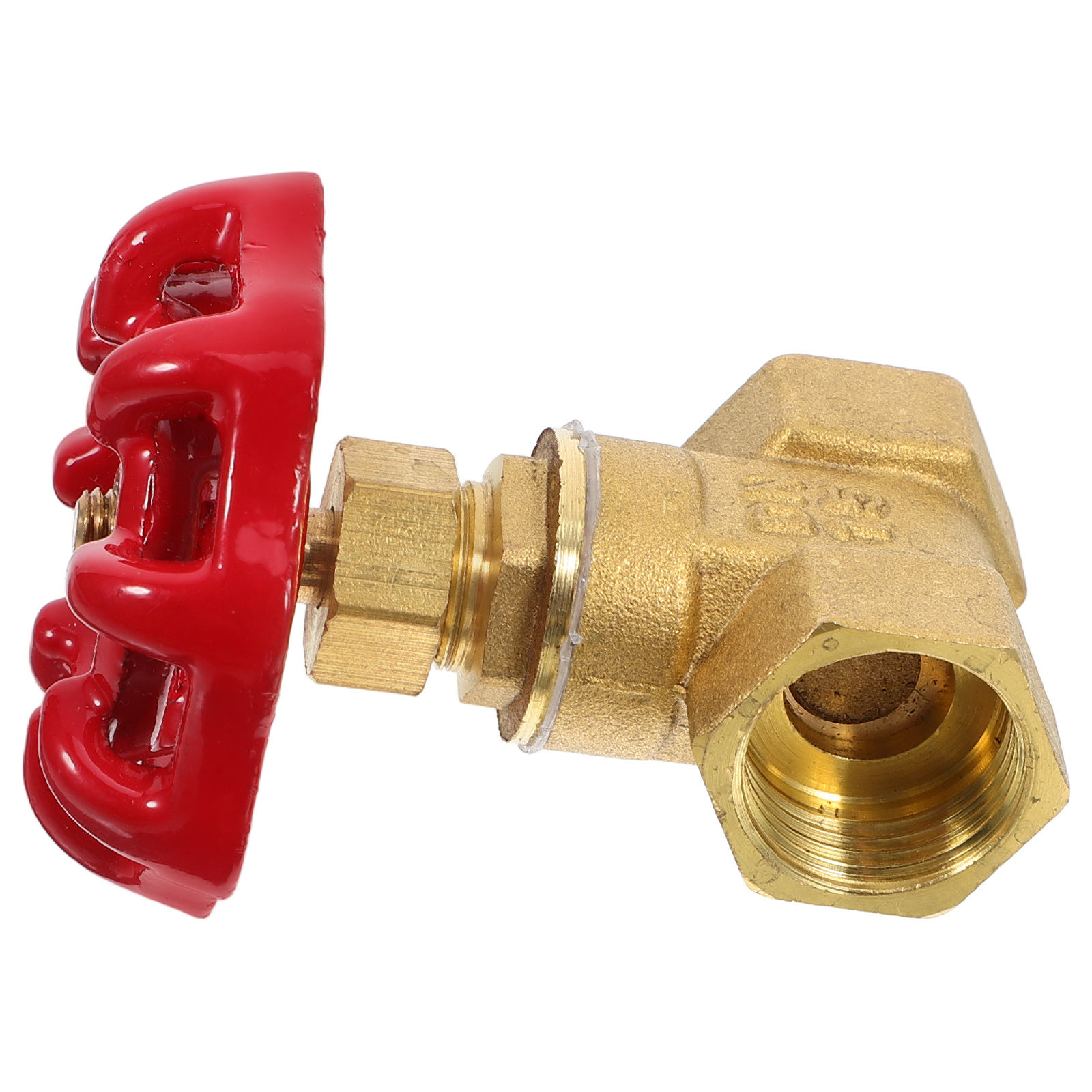 KAJNBN 1Set Copper Golden Rotating Gate Valve for Outdoor Water ...