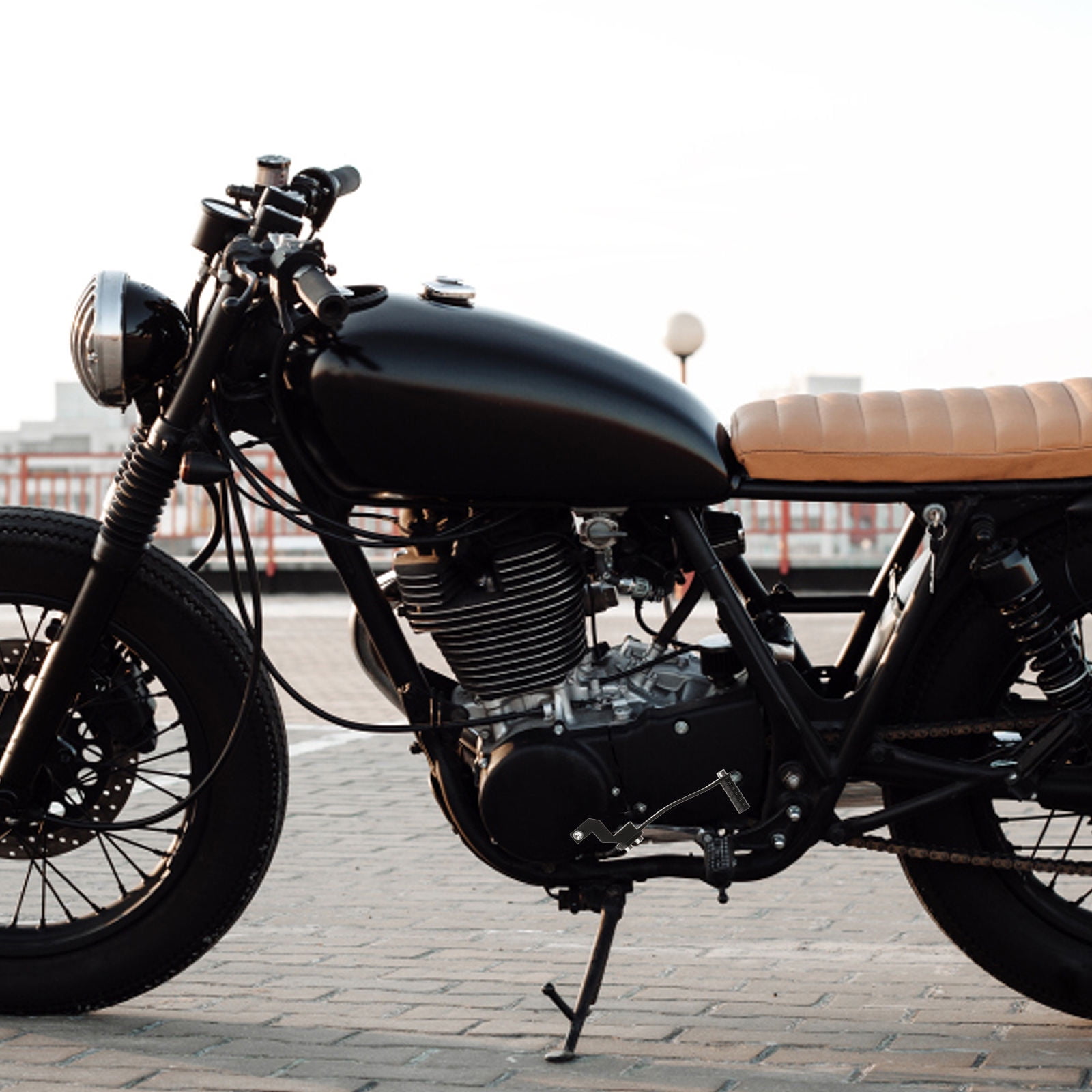 KAJNBN 1Set Motorcycle Gear Shift Lever in Black Aluminum for Smooth ...