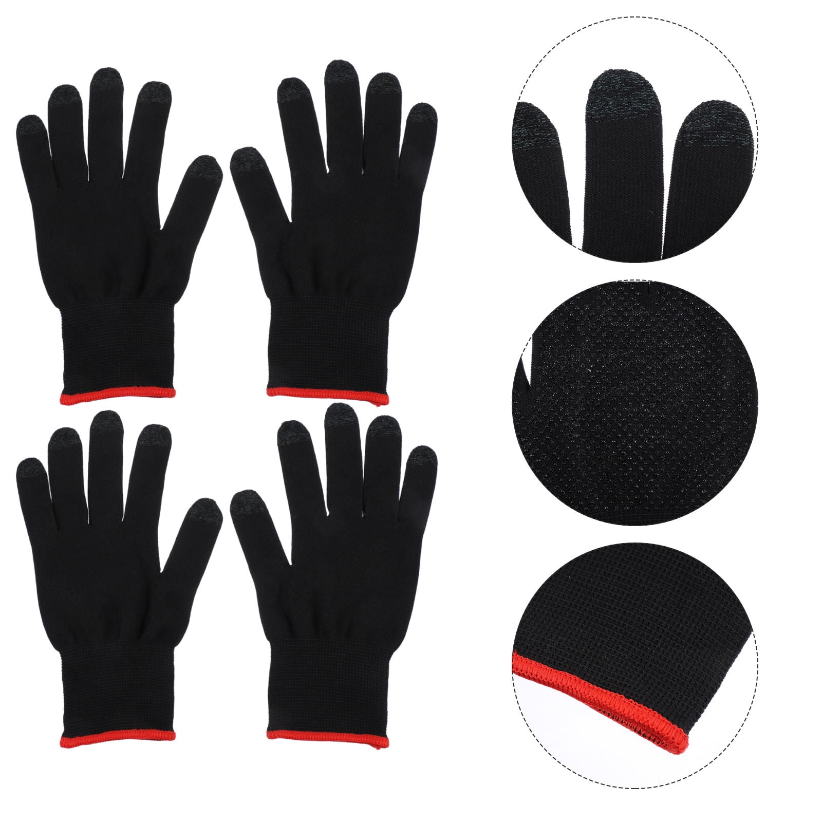 KAJNBN 2 Pairs Gloves with Elastic Design for Touch Screen and Mobile ...