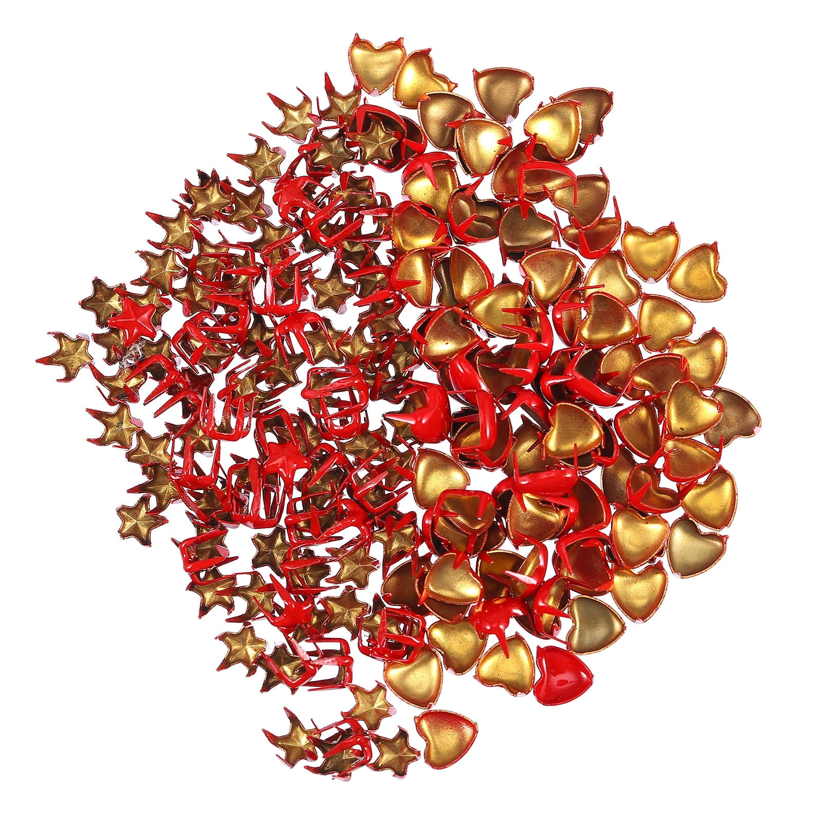 KAJNBN 200Pcs And Heart Shaped Mini Claw Rivet Set For Diy Decoration ...