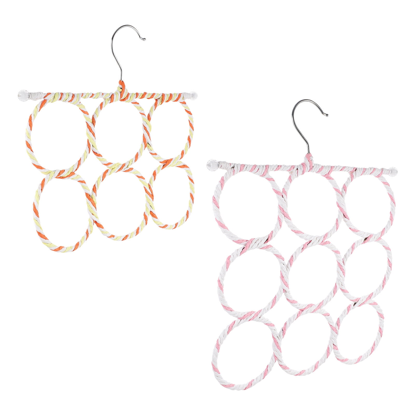 KAJNBN 2Pcs Foldable Hangers For Hanging Shawls Natural Paper Rope Iron ...