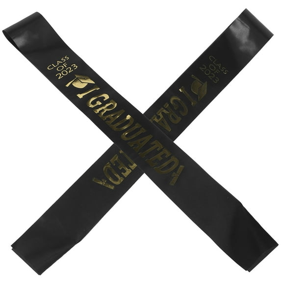 KAJNBN 2Pcs Graduate Sash Simple Design Fabric For Graduation Party ...