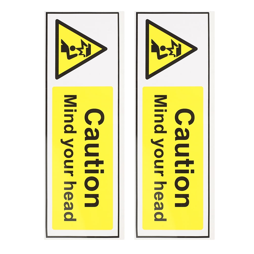 KAJNBN 2Pcs Warning Signs Caution Safe Sign for Factory Workshops Home ...