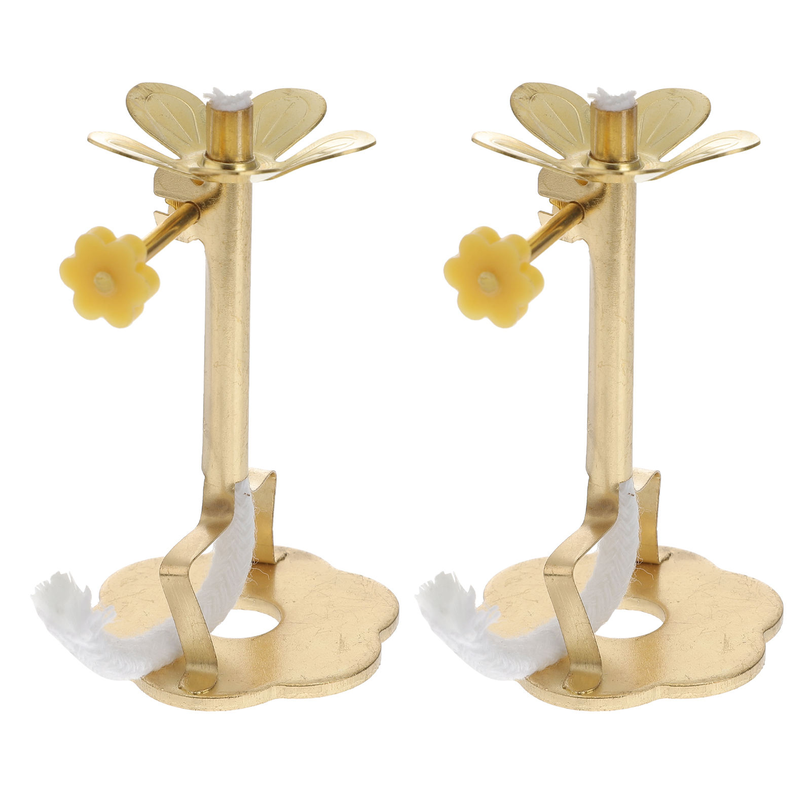 KAJNBN 2Set Adjustable Wick Holder for Oil Lamp Lotus Shape Home ...