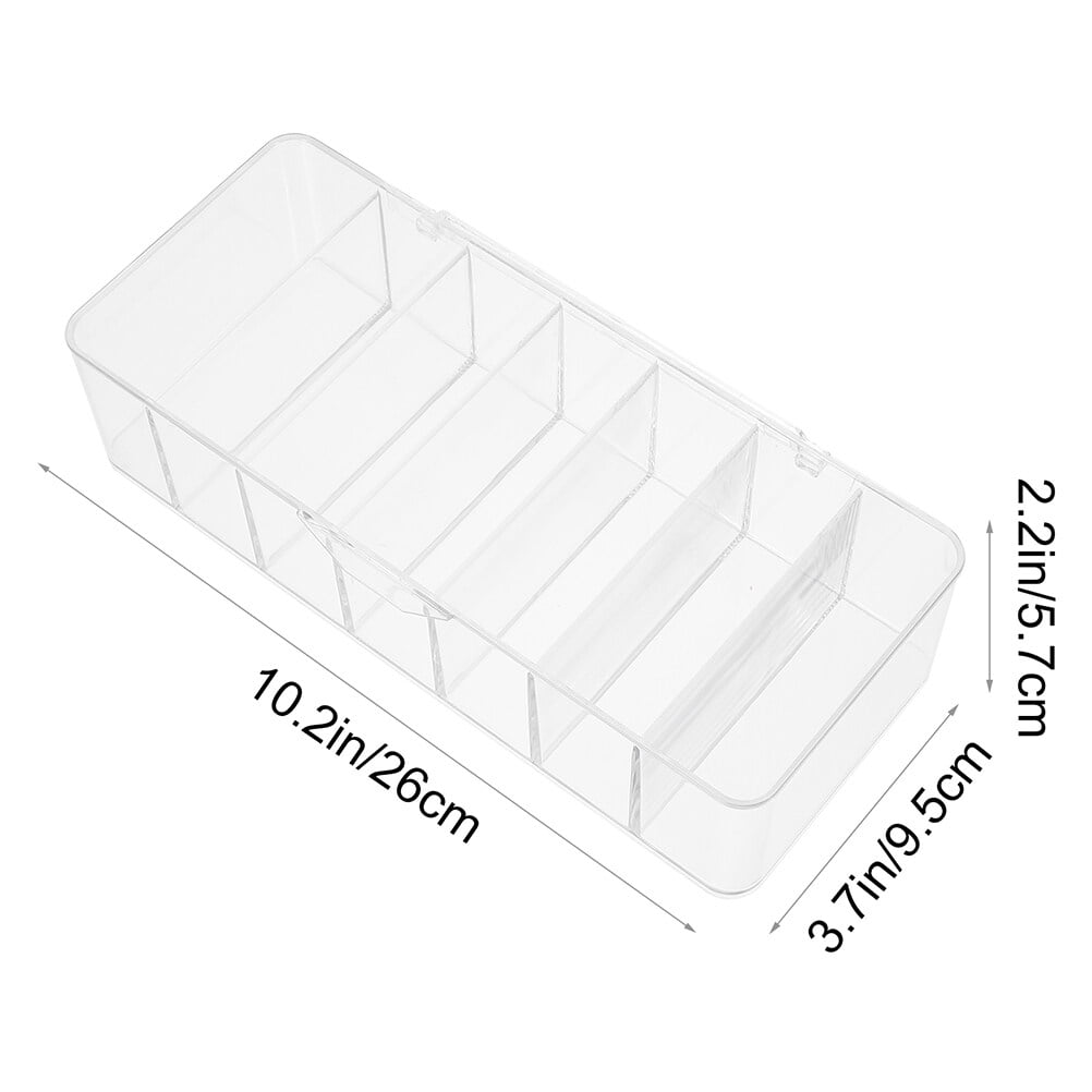 KAJNBN 2Set Plastic Transparent Rectangular Wire Organizer Boxes for ...