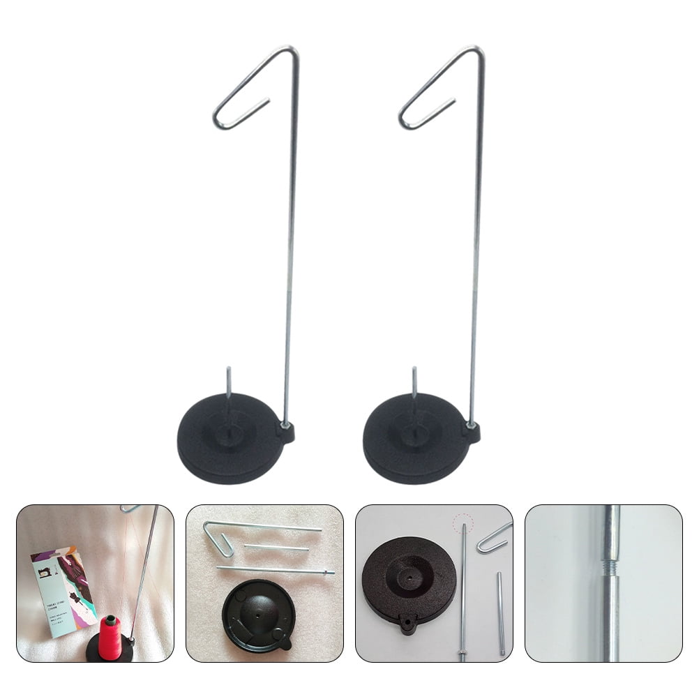 KAJNBN 2Set Sewing Machine Stand Thread Spool Holder with Smooth Black ...