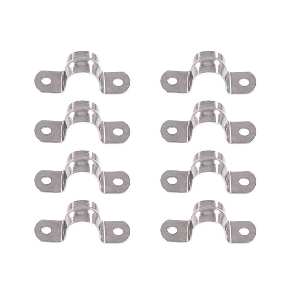 KAJNBN 30Pcs Stainless Steel U Shaped Pipe Clamp Bracket for Boat ...