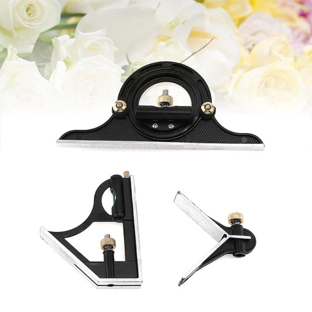 KAJNBN 3PCS Set Metal Measuring Tool for Hobbyists and Carpenters Black ...