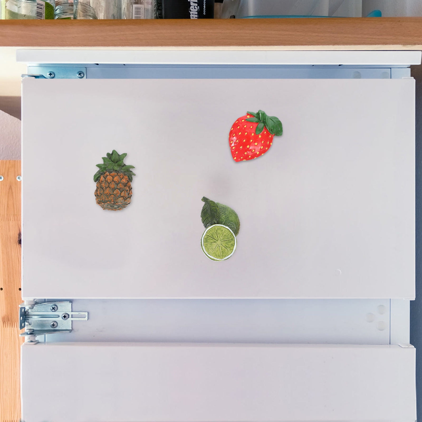 KAJNBN 3Pcs Refrigerator Magnets Cartoon Food Fridge Decors Resin Home ...