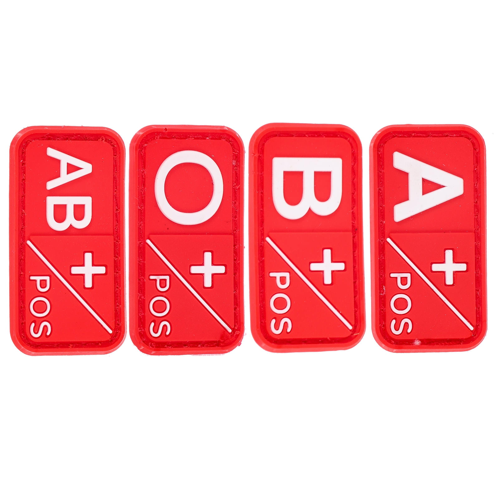 KAJNBN 4Pcs Blood Type Patches for Jackets and Clothing Indicate Blood ...